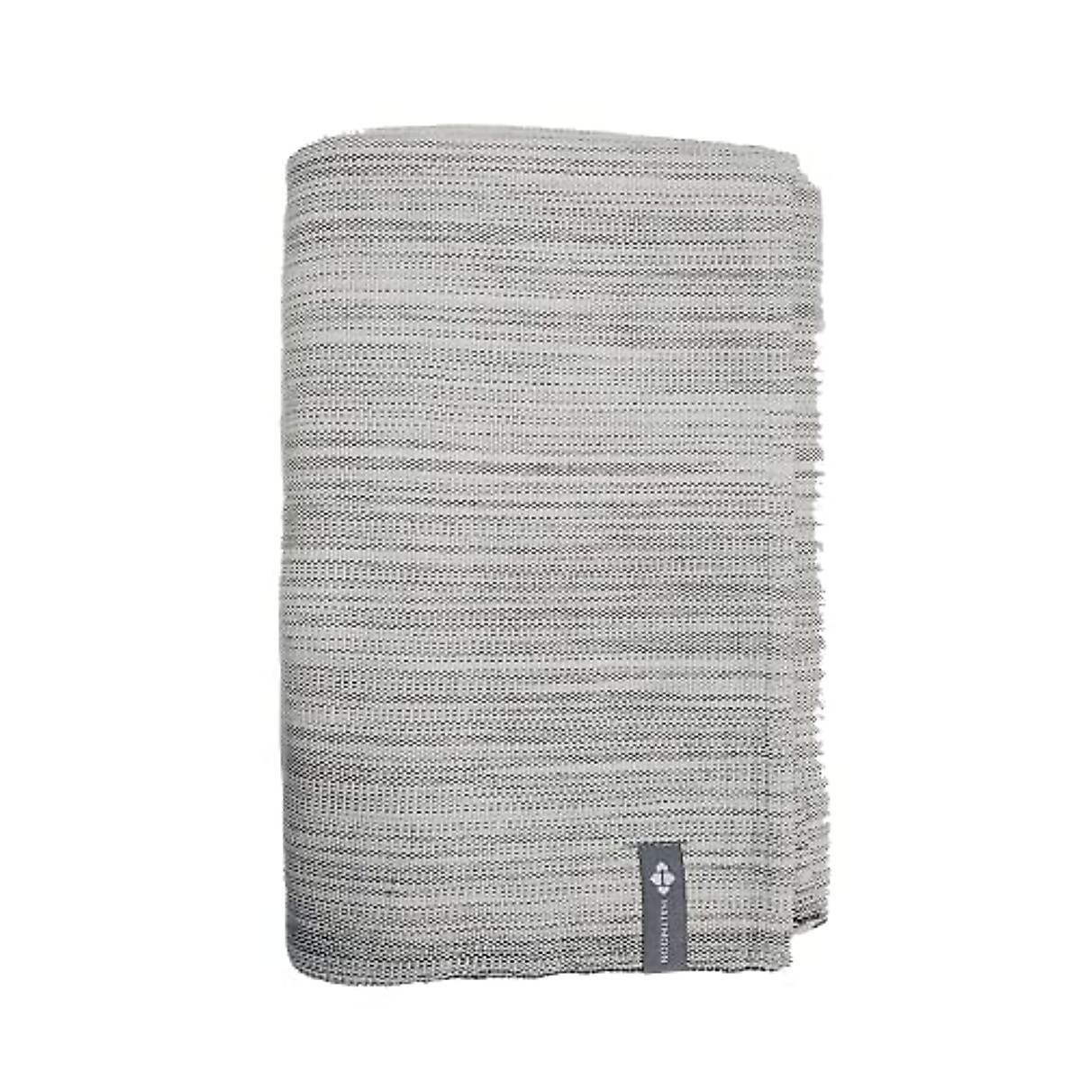 Halfmoon Cotton Yoga Blanket | 60” x 80” - Handwoven Soft & Large Throw Blankets for Home Decor, Yoga Practice, Camping, Outdoors, Travel, Meditation & Room Decor (Melange Carbon)