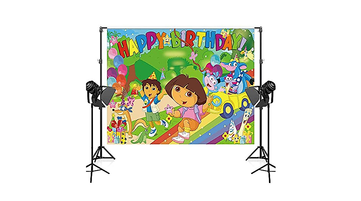 Explorer Theme Birthday Backdrop for Kids Parties