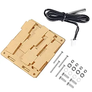 6pcs W1209 12V DC Digital Temperature Controller Board with Case Micro Digital Thermostat -50-110°C Electronic Temperature Temp Control Module Switch with 10A One-Channel Relay and Waterproof Blue