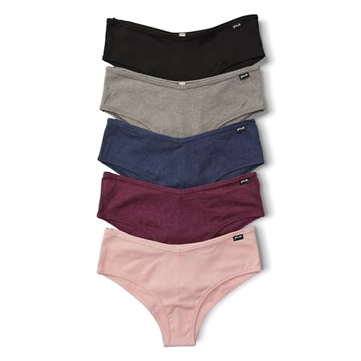 Victoria's Secret PINK Women's Cotton Cheeky Underwear, Panties for Women, Neutral, (XS)