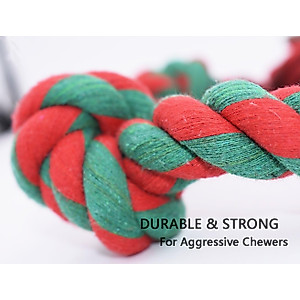 RIO Direct Dog Toys for Large Dogs, Durable Rope Chew Toys Set for Aggressive Chewers - XL Size 4 Pack Gift Set Best for Medium to Large Breeds