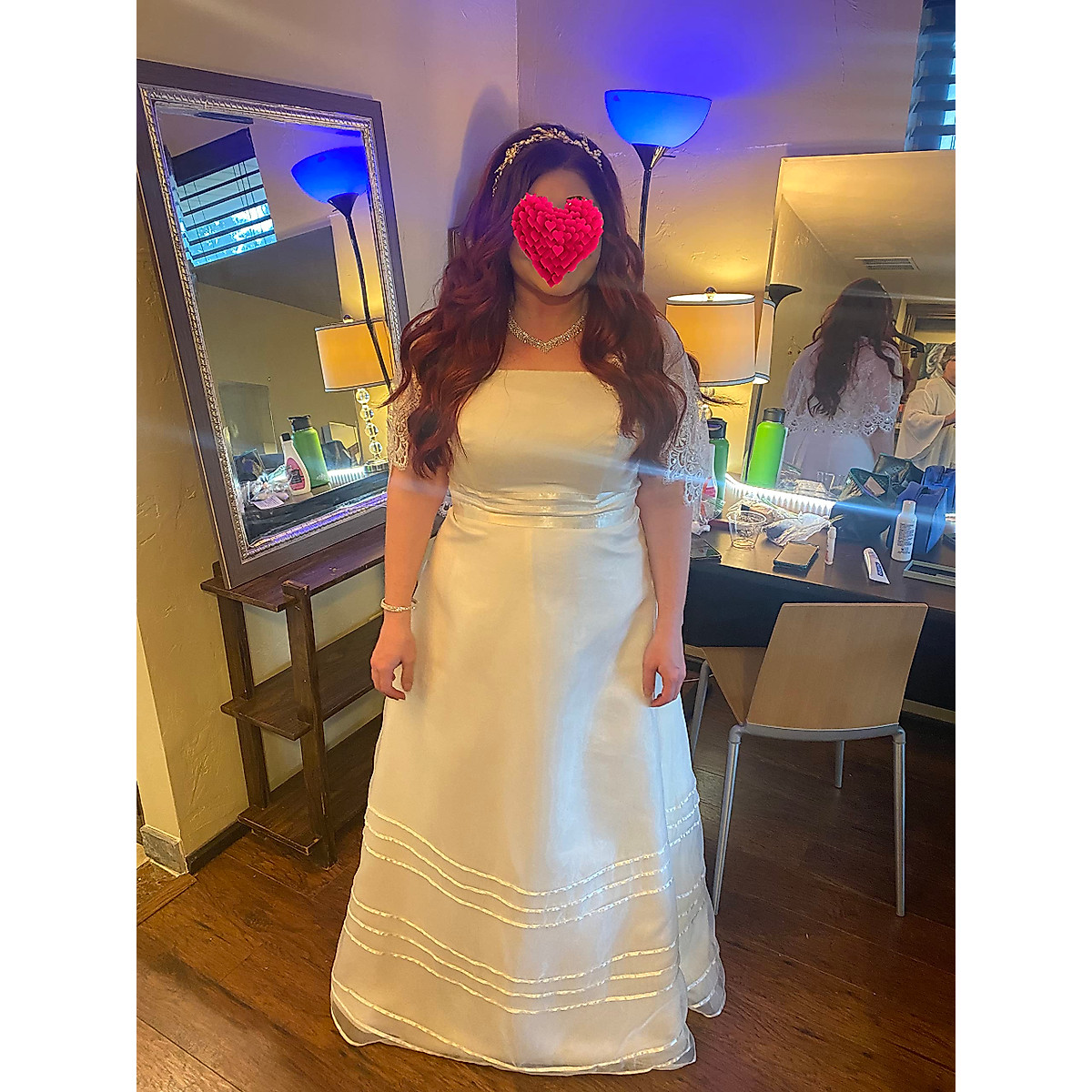 Vivivalue Lace Bride Cape Capelet Wrap Shrug Shawls Stole Boleros Rhinestone Wedding