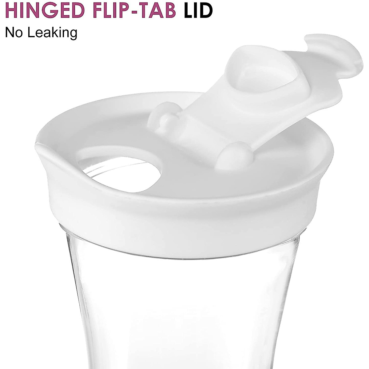 6 Pack Large 50 Oz Water Carafe with White Flip Top Lid, Clear Plastic Juice Jar Containers, Mimosa Bar Beverage Pitcher BPA Free - for Water, Iced Tea, Juice, Lemonade, Milk, Soda —HAND WASH ONLY