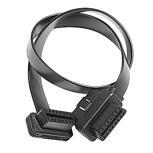 YAKEFLY OBD2 Extension Cable,OBD2 Splitter Extension Cable Adapter,16 Pin OBD II Flat Ribbon Extension 1x Male and 2X Female Extension Cable Adapter,Fits for Scan Tools, Diagnostic Reader