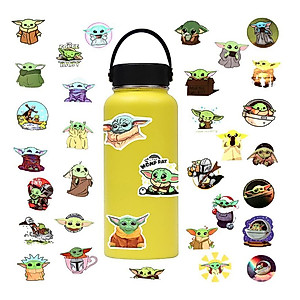 Baby yoda Stickers, [50pcs] Anime Stickers for Water Bottles Vinyl Waterproof Stickers for Car Motorcycle Decal Stickers