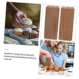 6 Pcs Seal Flower Embossing Cookie Stamp Decorative Wood Dessert Stamp Wedding Stamps Gummy molds Gummy Sushi Wood Cake Stamper Moon Cake Stamper Practical Wooden Cake Stamper Ink