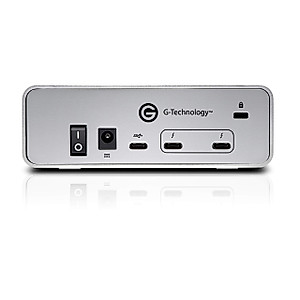 G-Technology 18TB G-DRIVE with Thunderbolt 3 and USB-C Desktop External Hard Drive, Silver - 0G10804-1