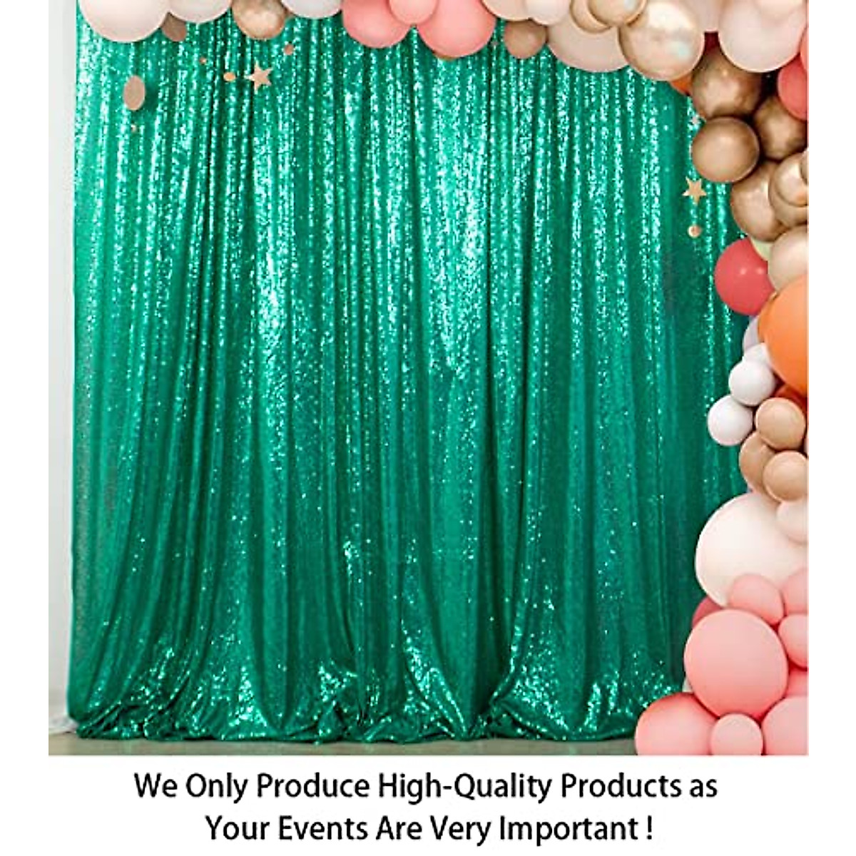 4FTX6FT-Mint Green-Sequin Photo Backdrop Wedding Backdrop Photo Booth,Party Backdrop Photography Background (Mint Green)