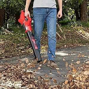POWERWORKS XB 20V Cordless Leaf Blower with 2Ah Battery and Charger，310 CFM / 85 MPH & 2-Speed Mode, Battery Powered Leaf Blowers for Lawn Care