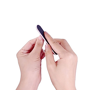 Nail Files (50 Pack), 3.6 Inch Emery Board Nail File for Acrylic and Natural Nails, 100/180 Grit Small Double Sided Fingernail Files Bulk Mini Professional Finger Nail Filer Manicure Set Black/White