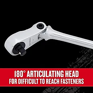 Craftsman V-SERIES Ratchet, 1/4 Inch Drive, 80-Tooth, Flexible Head XL (CMMT86303V)