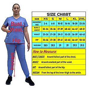 ANGIE UNIFORMS YOGAFLEX Tuck-in Top and Yoga Jogger Scrub Pants. Soft & Stretchy Tuck-in Set. (OLD BLACK, M)