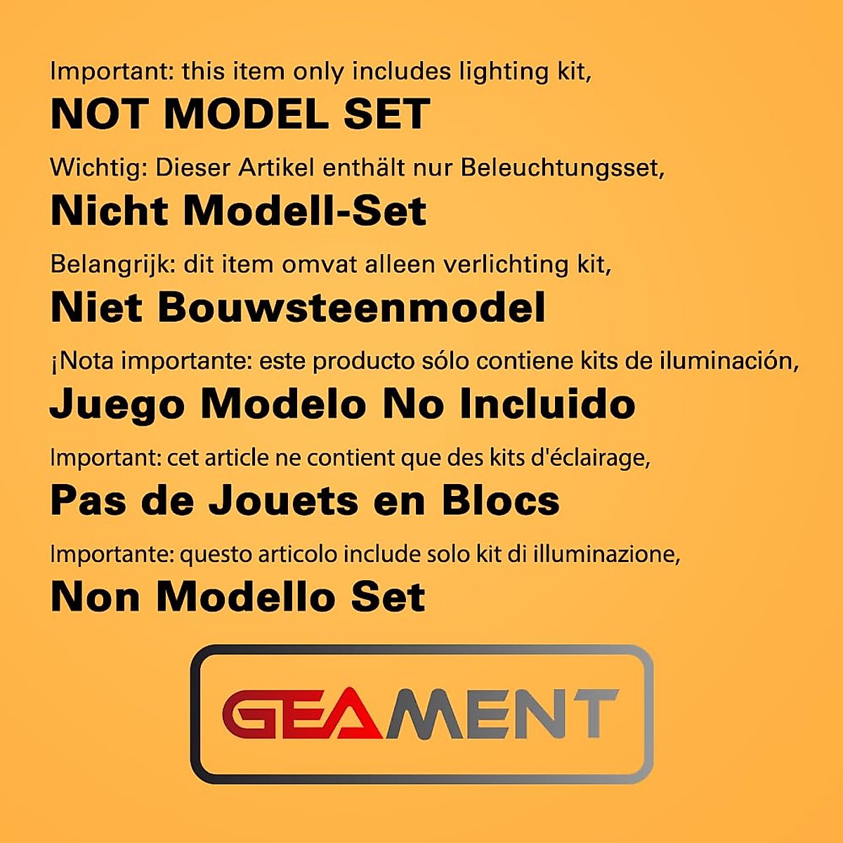 GEAMENT LED Light Kit Compatible with The Knight Bus - Lighting Set for 75957 Building Model (Model Set Not Included)