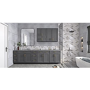 LOVMOR 30" Bathroom Vanity, Kitchen Base Cabinet, Single Sink Storage Unit, Pedestal Sink Storage Cabinet, Large Capacity for Laundry Room, Kitchen, Shower Room & Utility Room