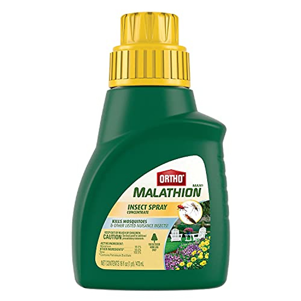 Ortho MAX Malathion Insect Spray Concentrate, 16 oz.