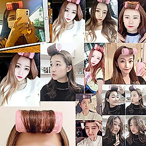 Aluminum Core Long Hair Curler Bang Roller Korean Self Grip Medium Pack of 2