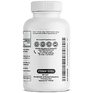 Bronson Selenium 200 mcg – Yeast Free Chelated Amino Acid Complex - Essential Trace Mineral with Superior Absorption, 250 Vegetarian Capsules