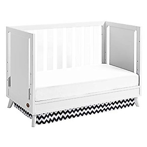 Oxford Baby Holland Modern 3-in-1 Convertible Island Crib, White, GreenGuard Gold Certified