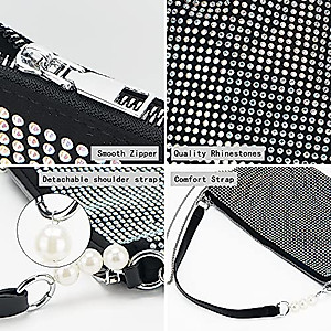WEIMZC Crystals Rhinestone Purse Women Glitter Sparkly Clutch Evening Bags Bling Handbag Hobo Bag for Prom Cocktail Party Wedding(large size-Colorful)