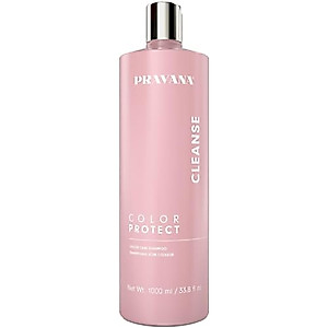 PRAVANA Color Protect Color Care Shampoo | Maintains Vibrant Color & Prevents Fading | For Color-Treated Hair | Enriched to Improve Manageability & Strength | 33.8 Fl Oz