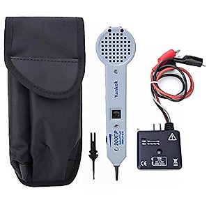 Yankok [200EP Tone Probe w/ 77HP Generator Kit] Inductive Amplifier Wire Cable Tracer to Locate Single Conductors and Cables Integrated LED Flashlight (Includes Headset Jack and User Manual)