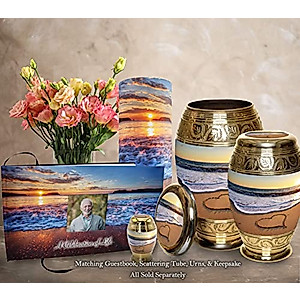 Hawaiian Sunset,Scattering Urns for Human Ashes Adult - Eco Friendly Biodegradable Urns for Human Ashes - Cremation Urns for Adult Ashes - Scattering Tube - Biodegradable Urns for Human Ashes