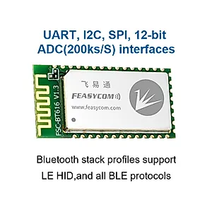 Feasycom FSC-BT616 TI CC2640R2F Bluetooth Low Energy CC2640R2F BLE 5.1 Module for Medical Device & IoT