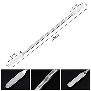 3pcs Metal Spudger Set Mobile Phone Opening Repair Pry Tool Double-ended Stainless Steel Thin Pry Bar Disassemble Hand Tool Kit for Electronics, Cell Phone, Laptop,tablets,ipad and Other Device