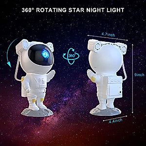 Star Projector Galaxy Light, Astronaut Light Projector Kids Night Light, Nebula Starry Sky Light Projector with Remote and Timer for Kids Adults Bedroom/Birthday/Party/Decoration