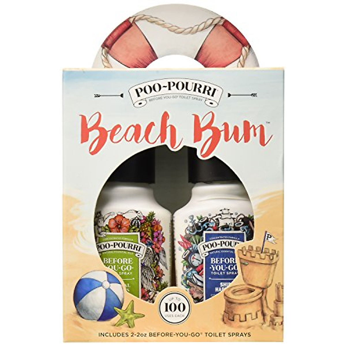 Poo-Pourri Before-You- go Toilet Spray, 4, Tropical Hibiscus & Ship Happens Scent, 4 Fl Oz