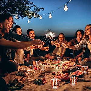 GTVOSY Cheers to 30th Plastic Cups - 100 Pieces Cheers to 30 Years Shot Glasses 2 oz Disposable Cups, 30th Birthday Party Favors for Her and Him Whiskey Women Men Anniversary Wedding Decorations