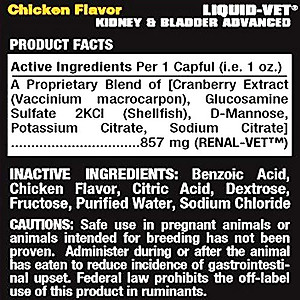 Liquid-Vet K9 Kidney & Bladder Advanced Formulas, Chicken, 8 oz BOGO Trial Pack