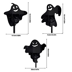Halloween Yard Sign Decorations Outdoor Ghost Garden Stakes Decorative Yard Signs Stakes Decor Yard Halloween Yard Art Props Scary Holiday Home Patio Party Supplies