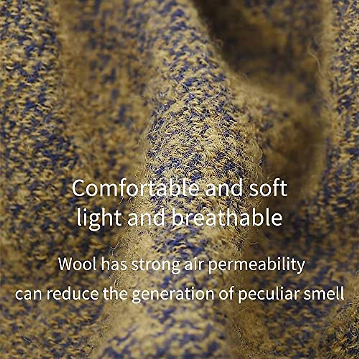 AONIJIE Merino Wool Knit Short Brim Knitted Hat for Men Women, Warm Beanie Visor for Fall Winter Daily Headwear Protect Ear (B:Yellow)