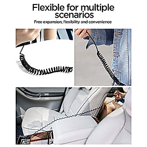 AICase Coiled USB-C to Lightning Cable for Apple CarPlay,Expansion Spring Coiled Cable,PD Type C Scalable Charging Cable for iPhone 14/13/13 Pro 12 Pro Max 12 11 X XS XR 8 Plus,AirPods Pro