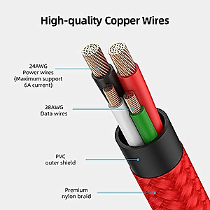 HOTNOW Short Micro USB Cable 1ft 3Pack, 12 inch Android Charger Cables Nylon Braided Fast Charging Cord for Samsung Galaxy S7 S6 S7 Edge S5,Note 5,PS4,Power Bank and More