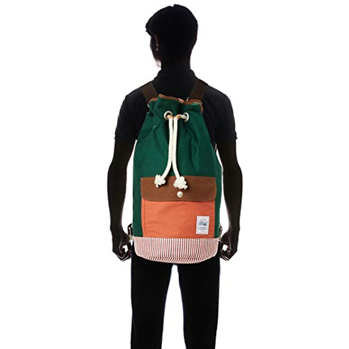 Drife GRN & ORG Backpack, Multi-Color YKK Zipper