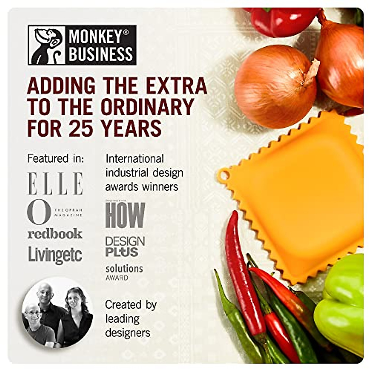 Ravioli-Shaped Spoon Rest | Spoon Rest for Kitchen Counter | Cool Kitchen Gadgets & Cute Kitchen Accessories | from a Collection of Different Pasta-Shaped Unique Kitchen Gadgets | by Monkey Business