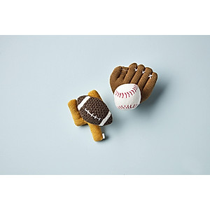 Mud Pie Baby Boy Sport Rattle, Football