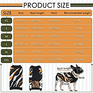 Yagamii Dog Sweater Warm Turtleneck Knitted Pet Sweaters Soft Knitwear Winter Dog Clothes Pullover Classic Coat Clod Weather Clothes for Small Medium Sized Thickened Dog Vest Costume