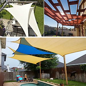 TooTaci Sun Shade Sail Hardware Kit with 1/8 Cable,304 Stainless Steel Shade Sail Hardware Kit 5inch with 100ft Stainless Steel Coated Cable,Rectangle/Triangle Sun Sail Hardware Kit for Outdoor Canopy