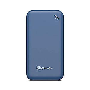 GlocalMe UPP 4G LTE Portable WiFi Hotspot Device for Travel, Pocket WiFi Mobile Hotspot Device with Global 1GB Data, Available in Over 200 Countries, No Contract Or SIM Card Required (Blue)