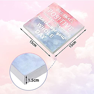 2 Pieces Stay Humble Wooden Be Kind Box Sign Positive Motivational Desk Decor Inspirational Quotes Office Women Desk Cubicle Decor Kitchen Decor for Christmas Gift Bathroom Accessories (Pink Blue)