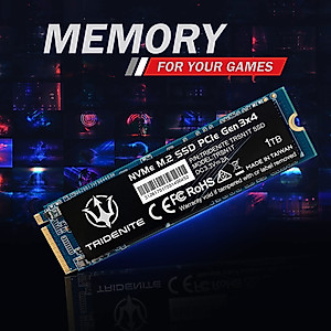 TRIDENITE 1TB NVMe M.2 2280 PCIe Gen 3x4 Internal Solid State Drive (SSD)