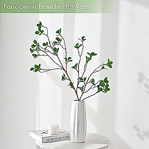 Fascidorm Faux Branches for Vase, 43.3" Greenery Stems Artificial Branches with Leaves for Vase Home Table Wedding Office Decoration