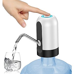 5 Gallon Water Bottle Dispenser USB Charging Automatic Drinking Electric Water Pump for Universal 3-5 Gallon Bottle Portable Water Dispenser Pump for Camping
