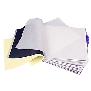 Yuelong 15PCS Stencil Transfer Paper 4 Layers Stencil Paper 8 1/2" x 11" Thermal Stencil Paper DIY Tattoo Tracing Paper for Transfer Machine Printer