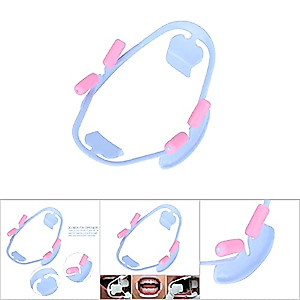 3D Mouth Opener, Dental Cheek Retractor, 2 Sizes 3D Mouth Opener Dental Intraoral Cheek Retractor Oral Teeth Dentist Tools (Blue)