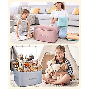 2024 Update Ultra Space Saving Self Compression Organizers - Comforter Storage Bag for Duvet, Quilts, Pillows, Queen King, Blankets - Extre Large Luggage Packing Cubes for Closet, Bedding (Gray, XL)