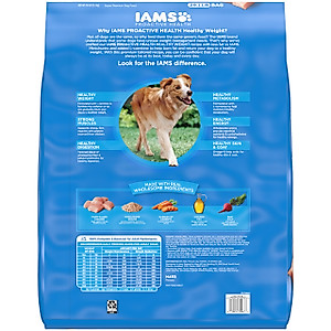 IAMS Adult Healthy Weight Control Dry Dog Food with Real Chicken, 29.1 lb. Bag